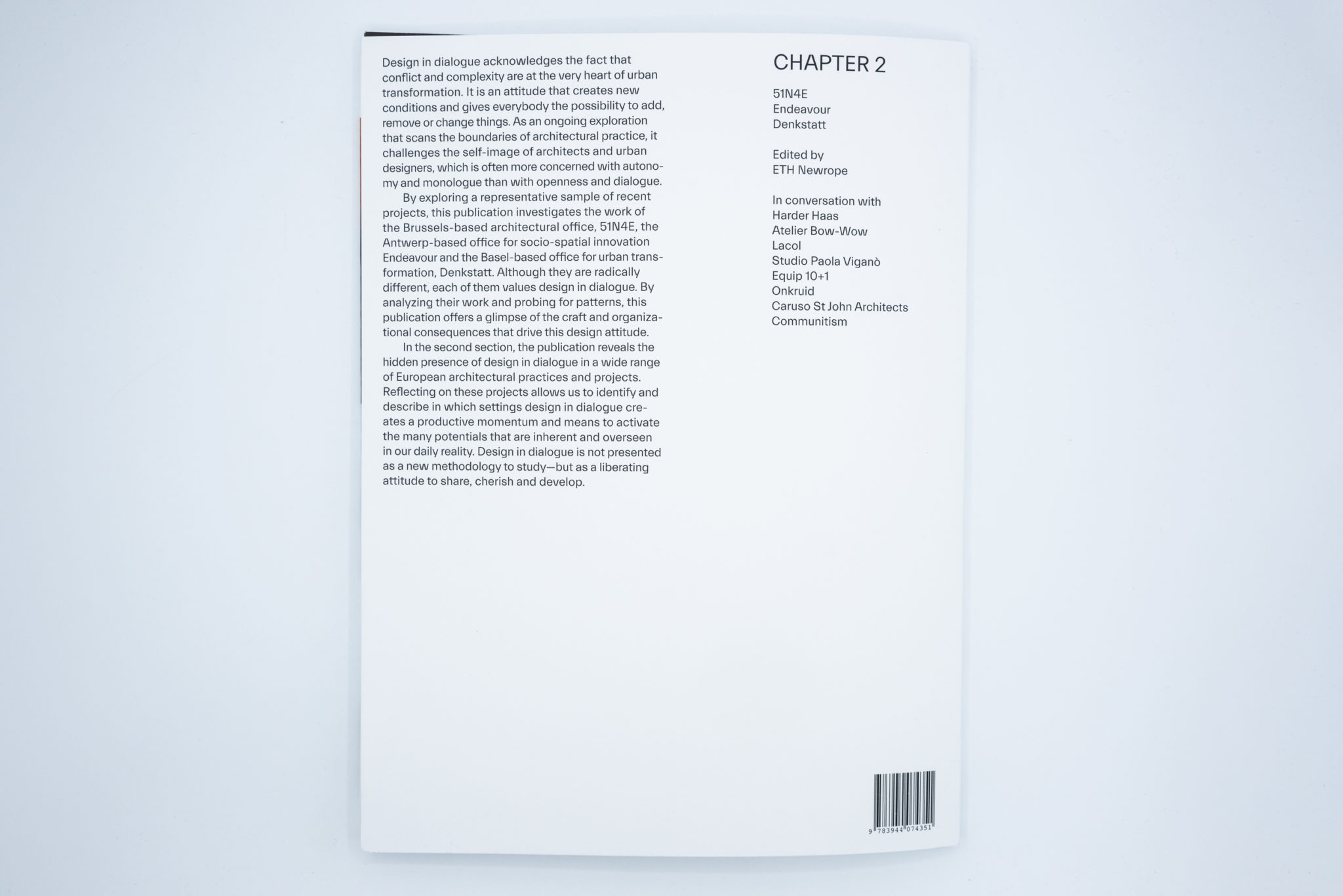 Design in dialogue : 51N4E, Endeavour, Denkstatt – Seppe De Blust ...